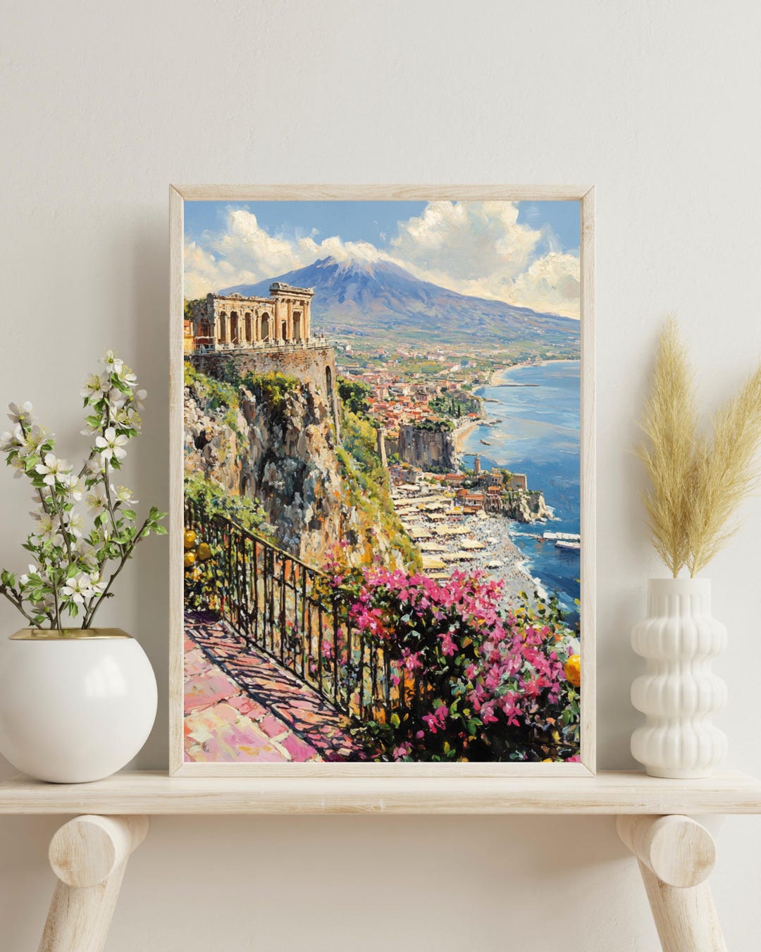 Sicily Italy Poster, Sicily Travel Print, Sicily Wall Art, Mount Etna ...