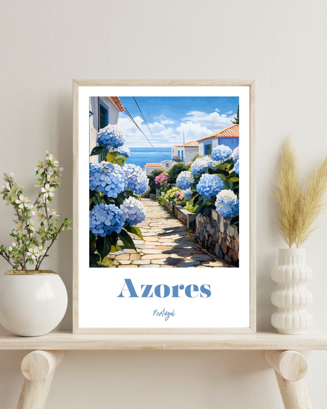 Azores Portugal Poster, Azores Poster, Azores Travel Print, Azores ...