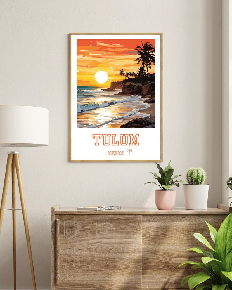 Tulum Poster, Tulum Travel Print, Tulum Wall Hanging Home Decoration ...