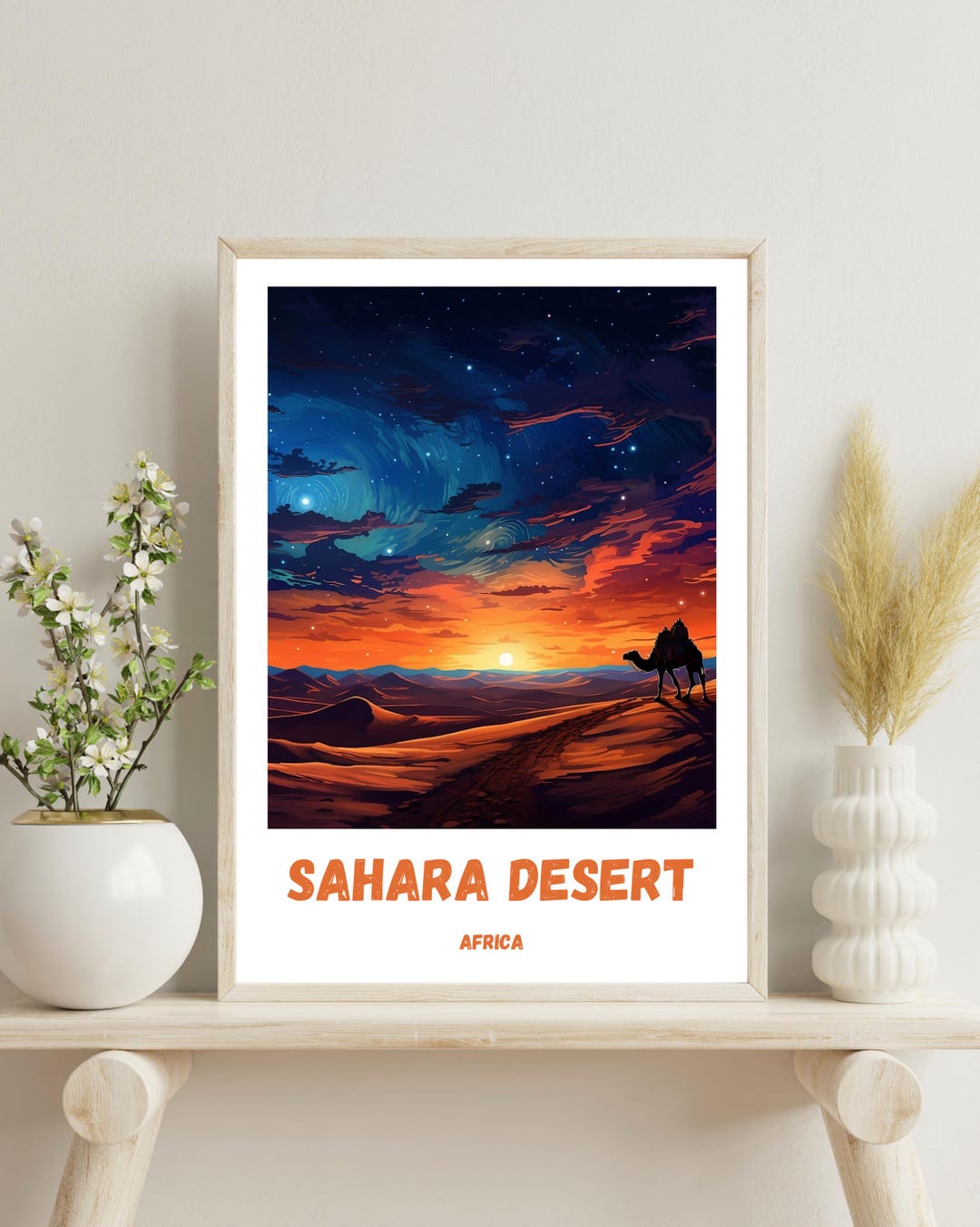 Sahara Desert Poster, Desert Wall Art, Sahara Desert Print,birthday ...