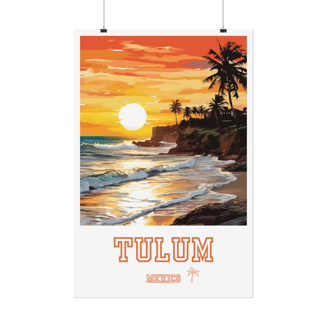 Tulum Poster, Tulum Travel Print, Tulum Wall Hanging Home Decoration ...