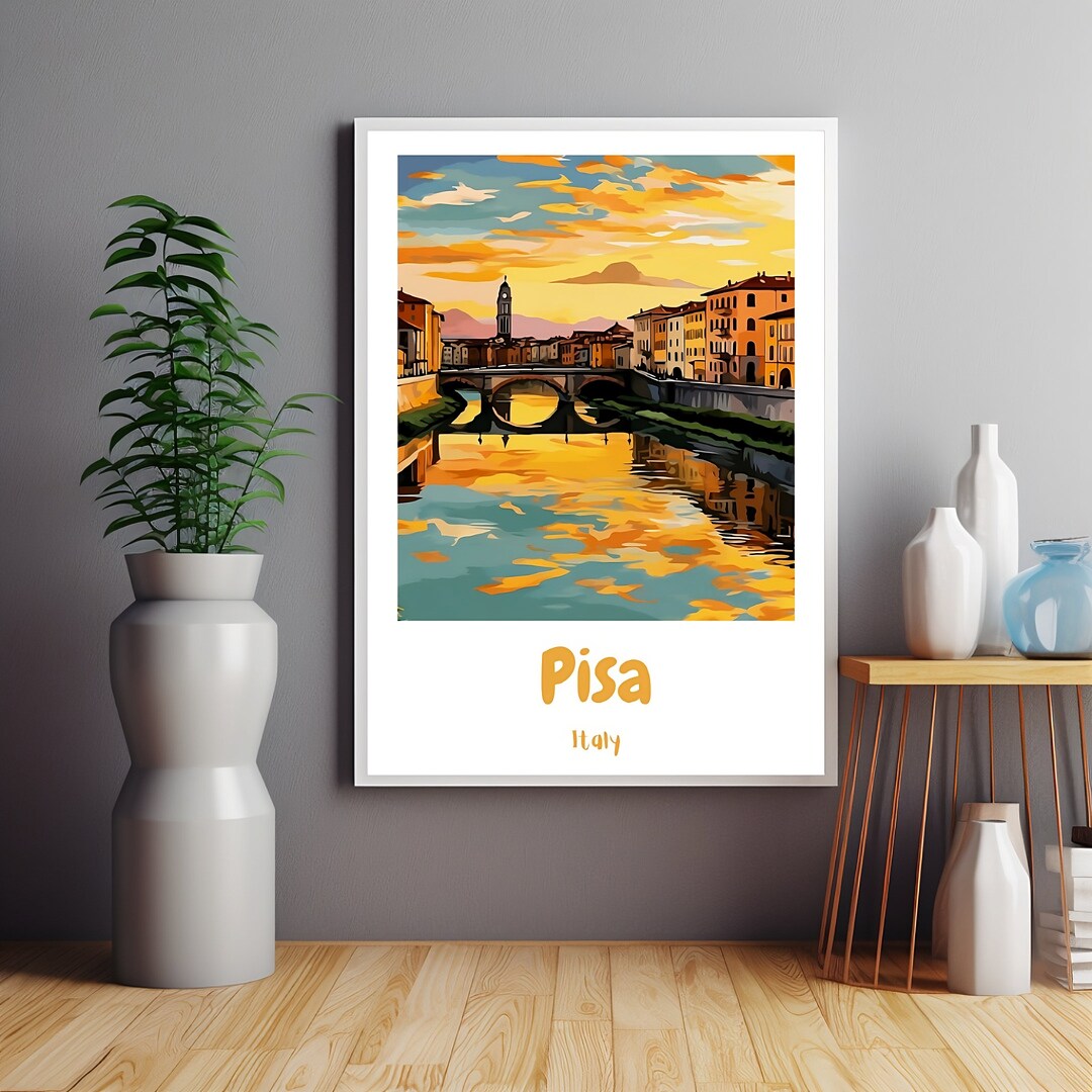 Pisa Poster, Pisa Travel Print, Italy Poster, Italy Art Lover Gift ...