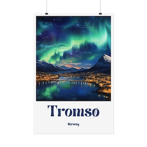 Tromso Norway Poster, Tromso Art Print, Tromso Norway Illustration ...