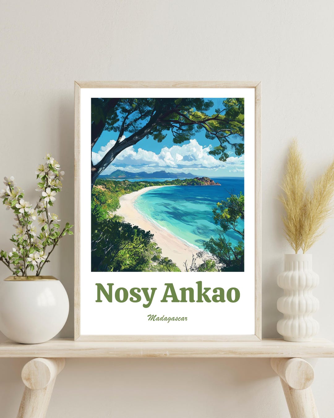 Nosy Ankao Poster, Nosy Ankao Travel Print, Madagascar Wall Art ...