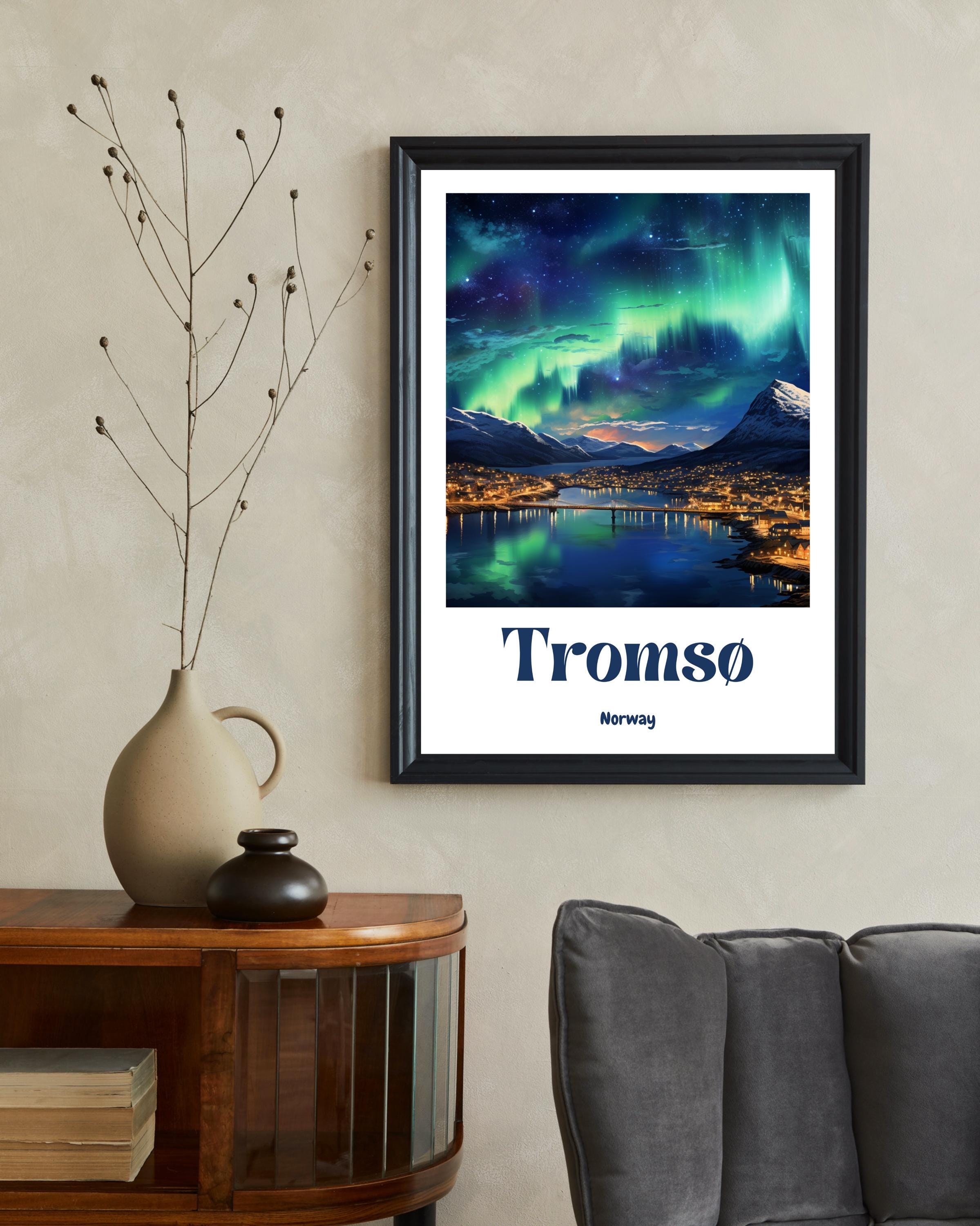 Tromso Norway Poster, Tromso Art Print, Tromso Norway Illustration ...