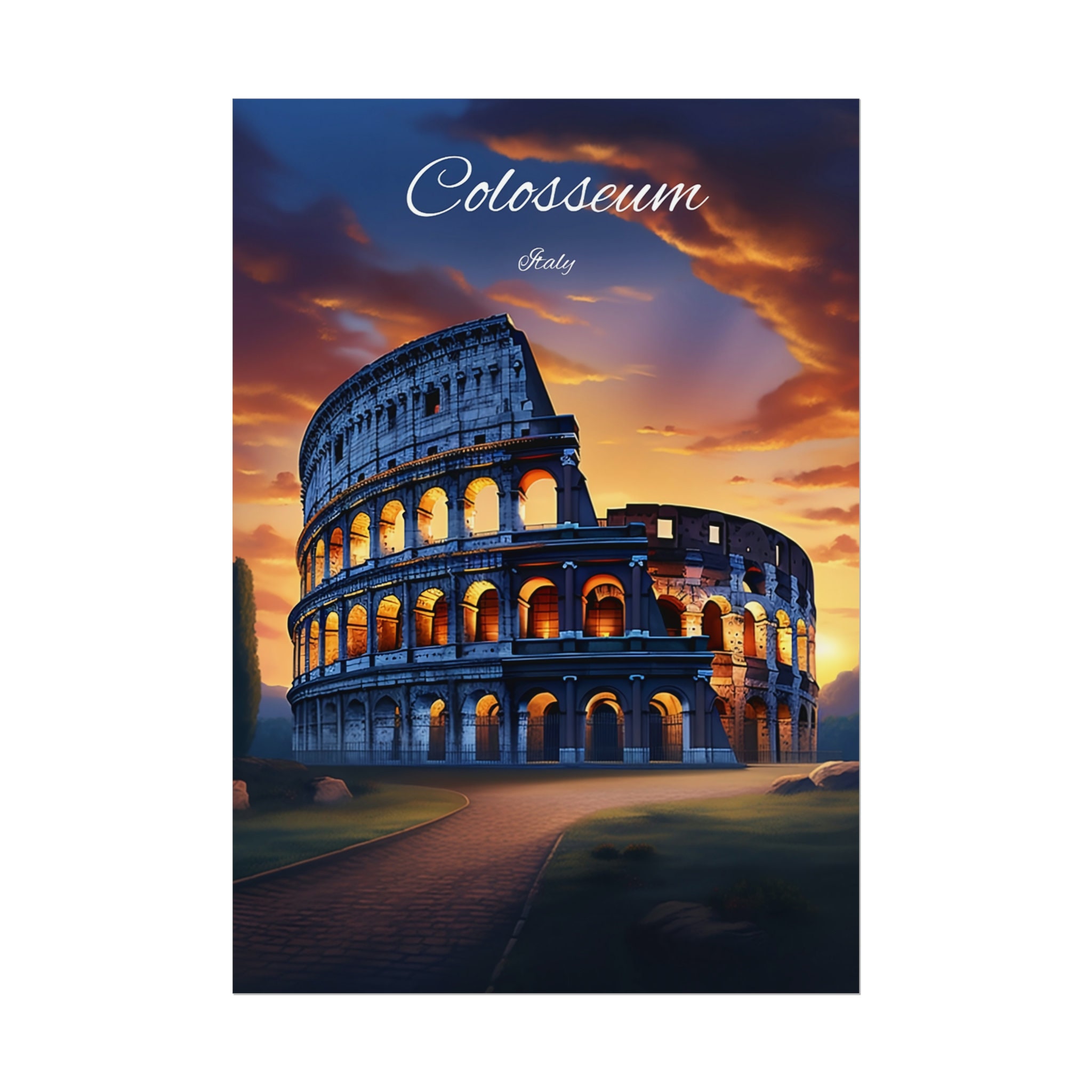 Colosseum Print, Rome Poster, Rome Photography, Italy Travel Photo,rome ...