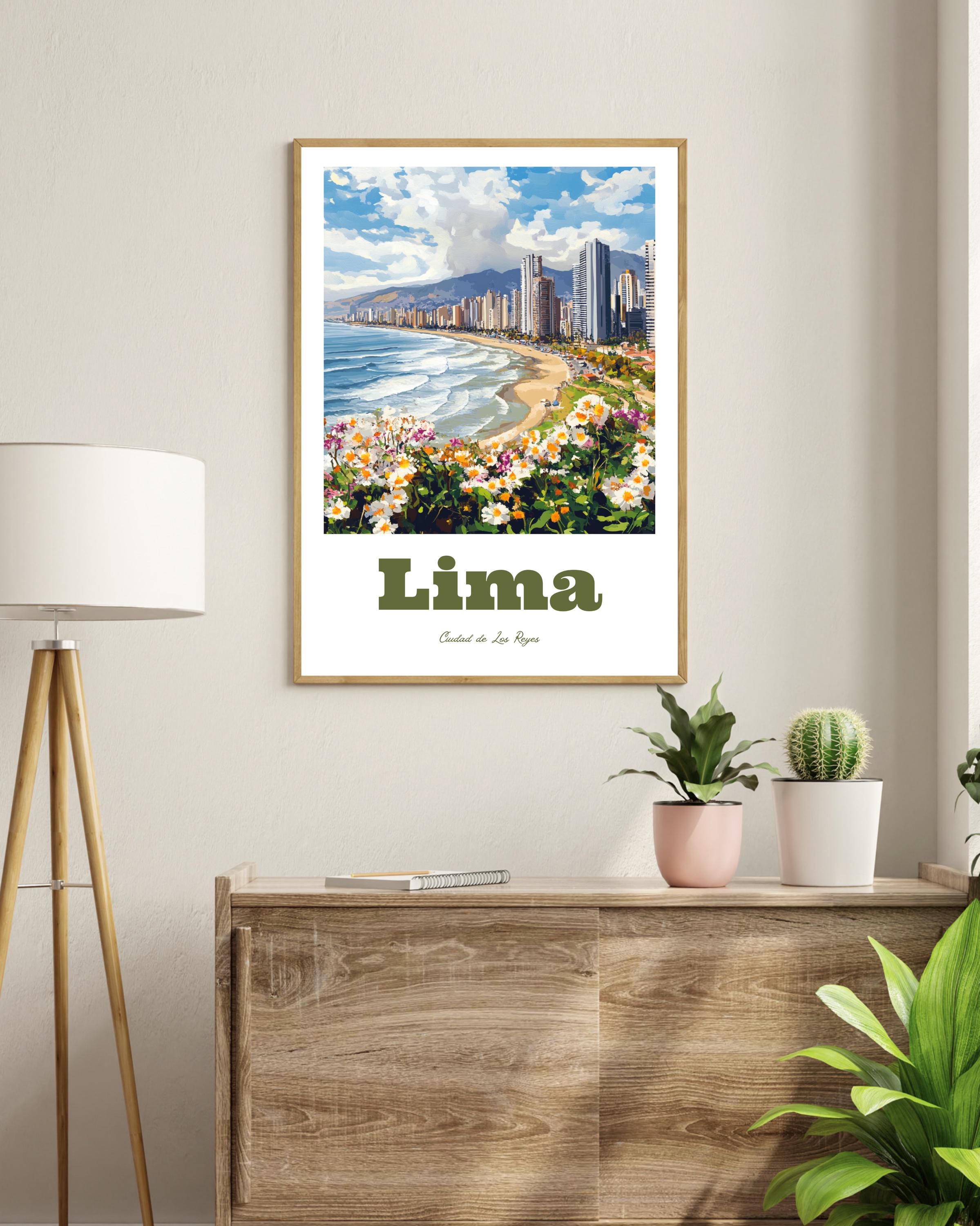Lima Poster, Lima Travel Print, Peru Poster, Lima Wall Art, Peru Travel ...