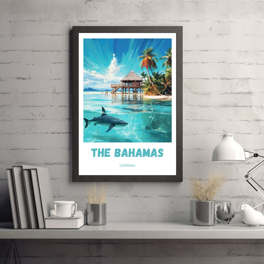 Bahamas Poster the Bahamas Travel Print Caribbean Travel - Etsy