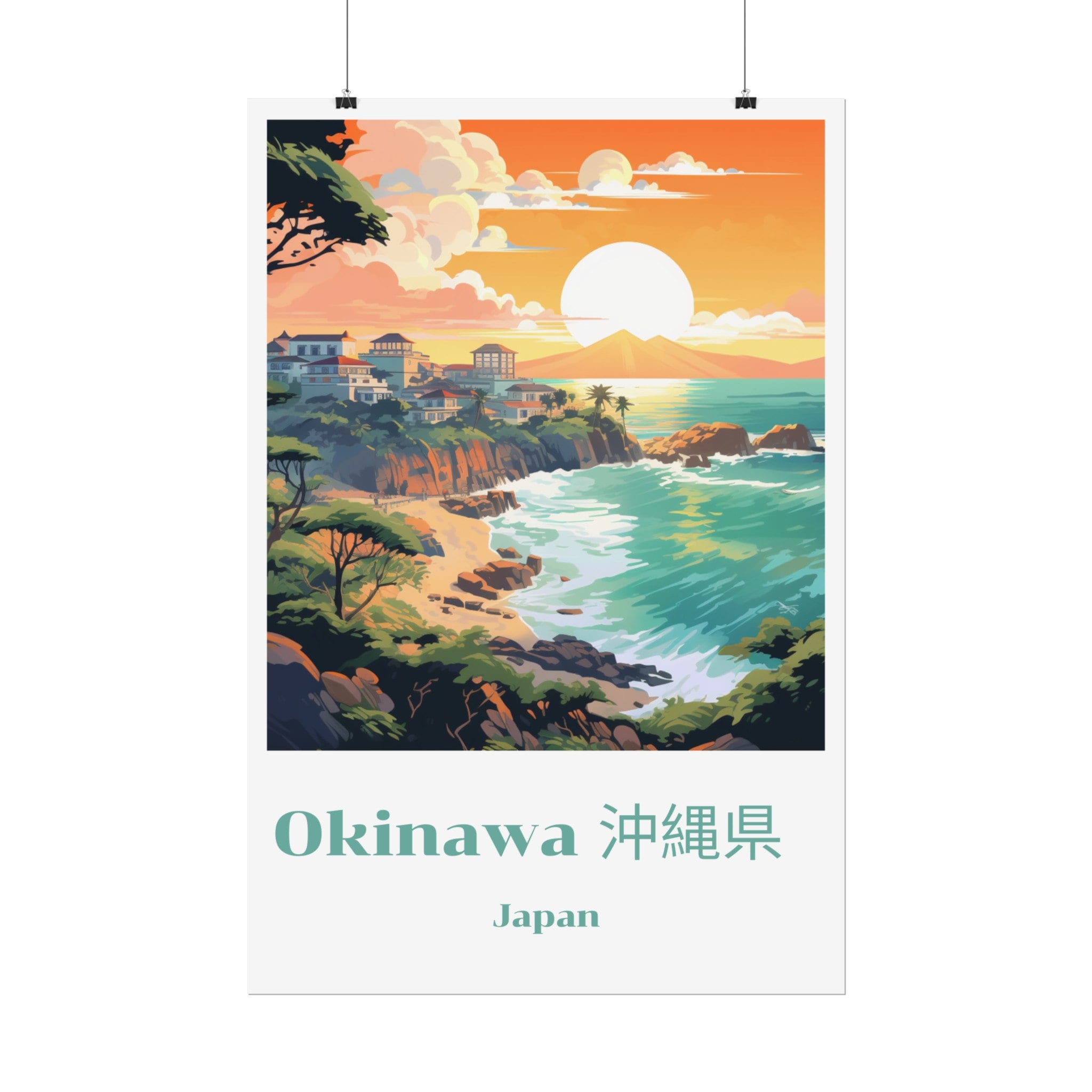 Okinawa Poster, Okinawa Travel Print, Naha Poster, Japan Art, Okinawa ...