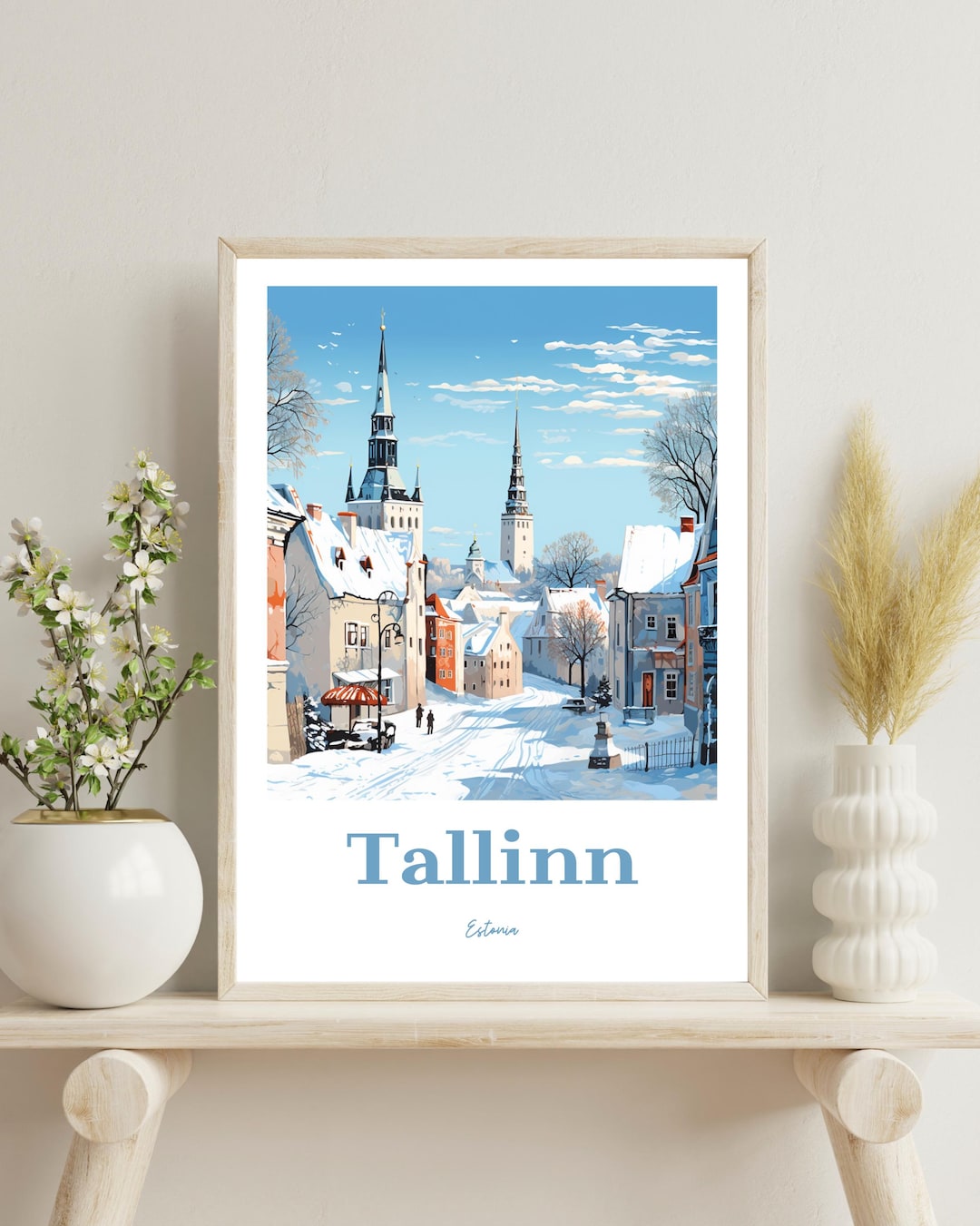 Scenic Tallinn Poster, Talinn Art Print for Home Decor,tallinn Travel ...
