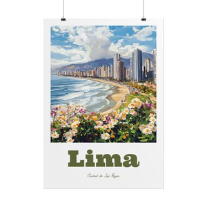 Lima Poster, Lima Travel Print, Peru Poster, Lima Wall Art, Peru Travel ...