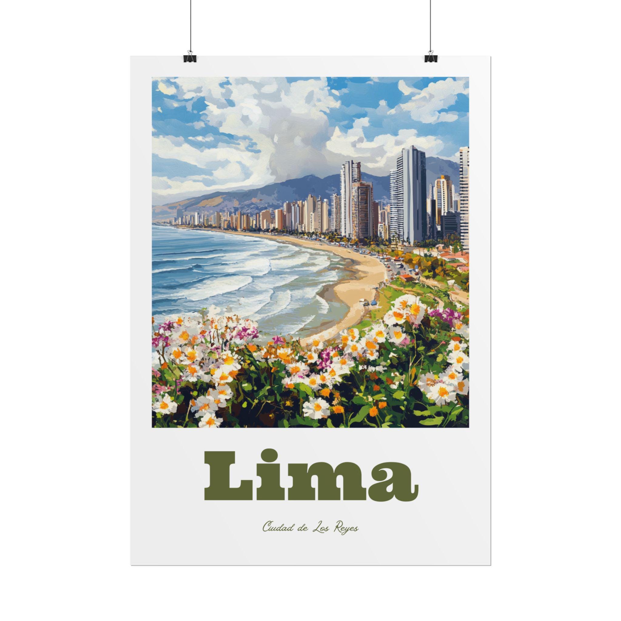 Lima Poster, Lima Travel Print, Peru Poster, Lima Wall Art, Peru Travel ...