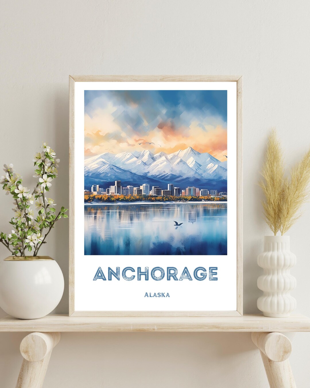 Anchorage Alaska Poster, Anchorage Print, Anchorage Alaska Travel Print ...