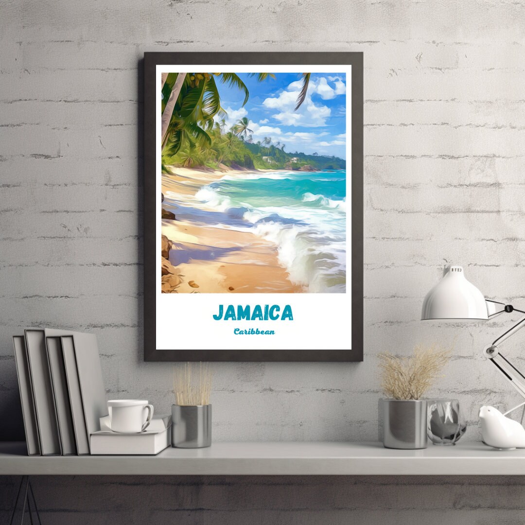 Jamaica Caribbean Poster, Jamaica Poster,jamaica Print,jamaica Photo ...