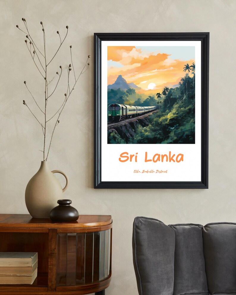 Sri Lanka Poster, Sri Lanka Traditional Travel Print, Sri Lanka Travel ...