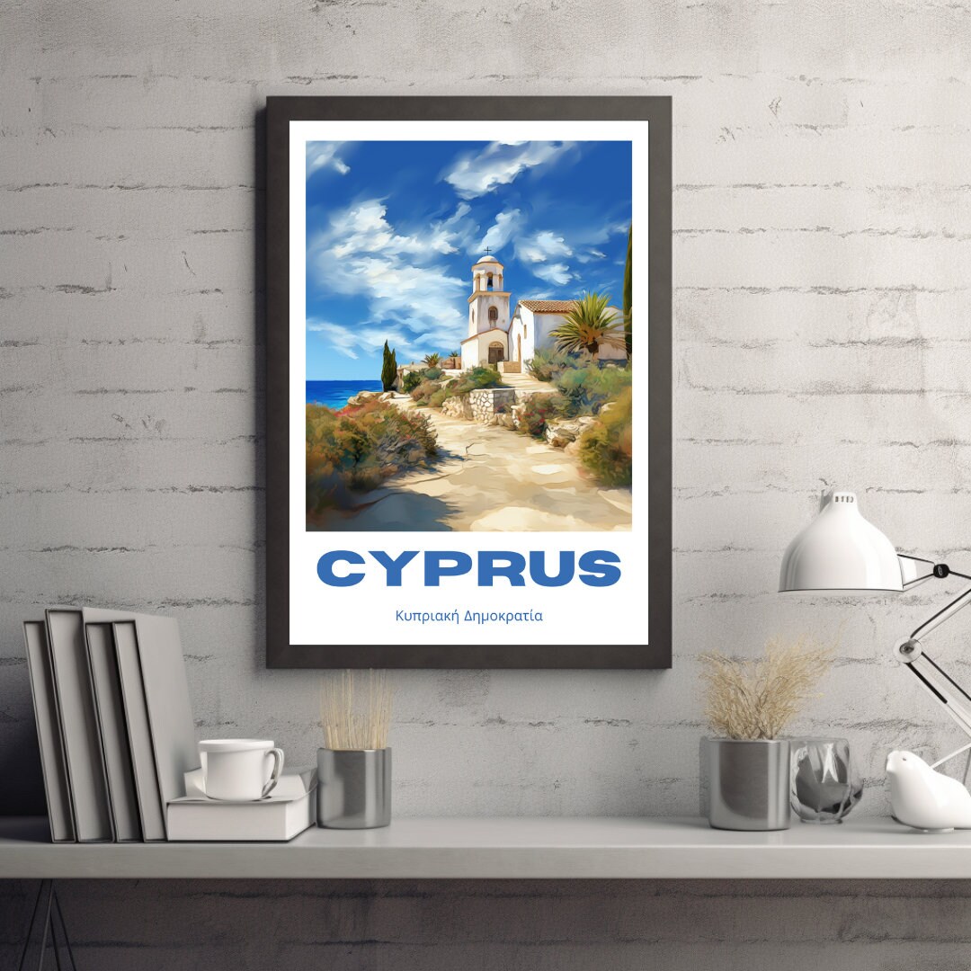 Cyprus Poster Cyprus Wall Art Cyprus Travel Gift Cyprus Art - Etsy
