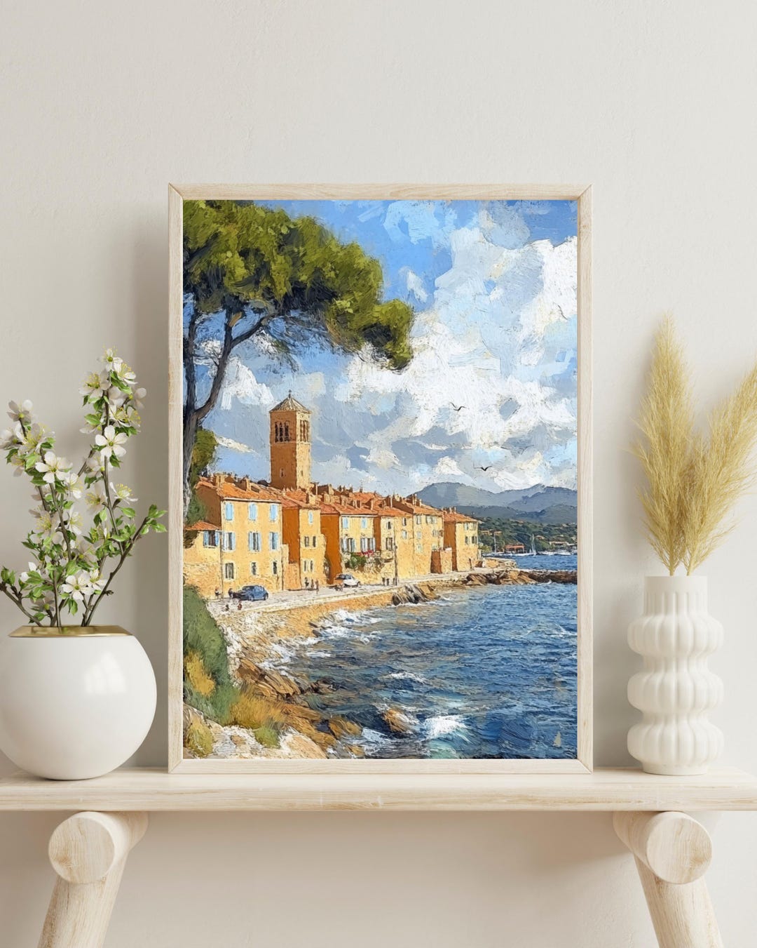 Saint-tropez Poster, Saint-tropez Traditional Travel Print, French Riviera Print, Saint-tropez ...
