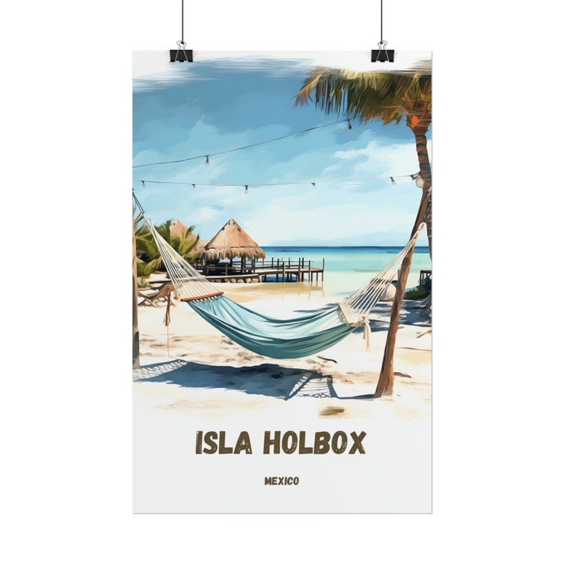 Isla Holbox Poster, Isla Holbox Wall Art, Isla Holbox Travel Poster ...