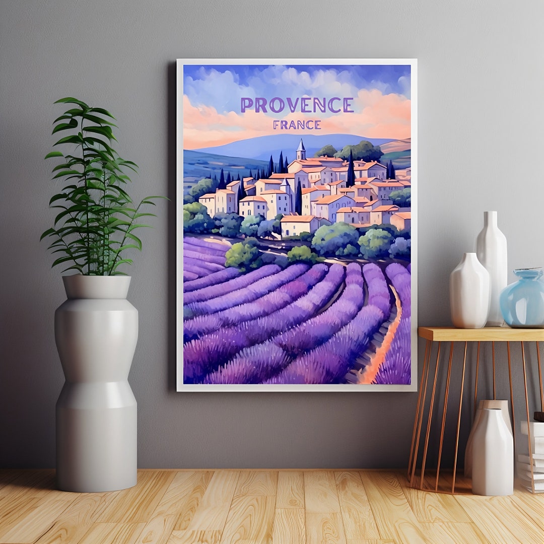 Provence France, Provence Traditional Travel Print - France, Provence ...
