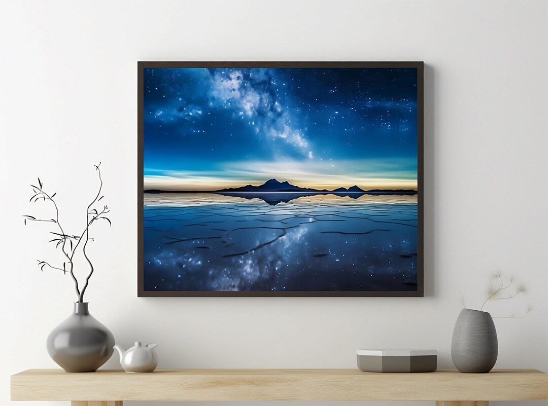 Uyuni Salt Lake Print, Salar De Uyuni, Panorama Salt Lake, Wedding Gift ...
