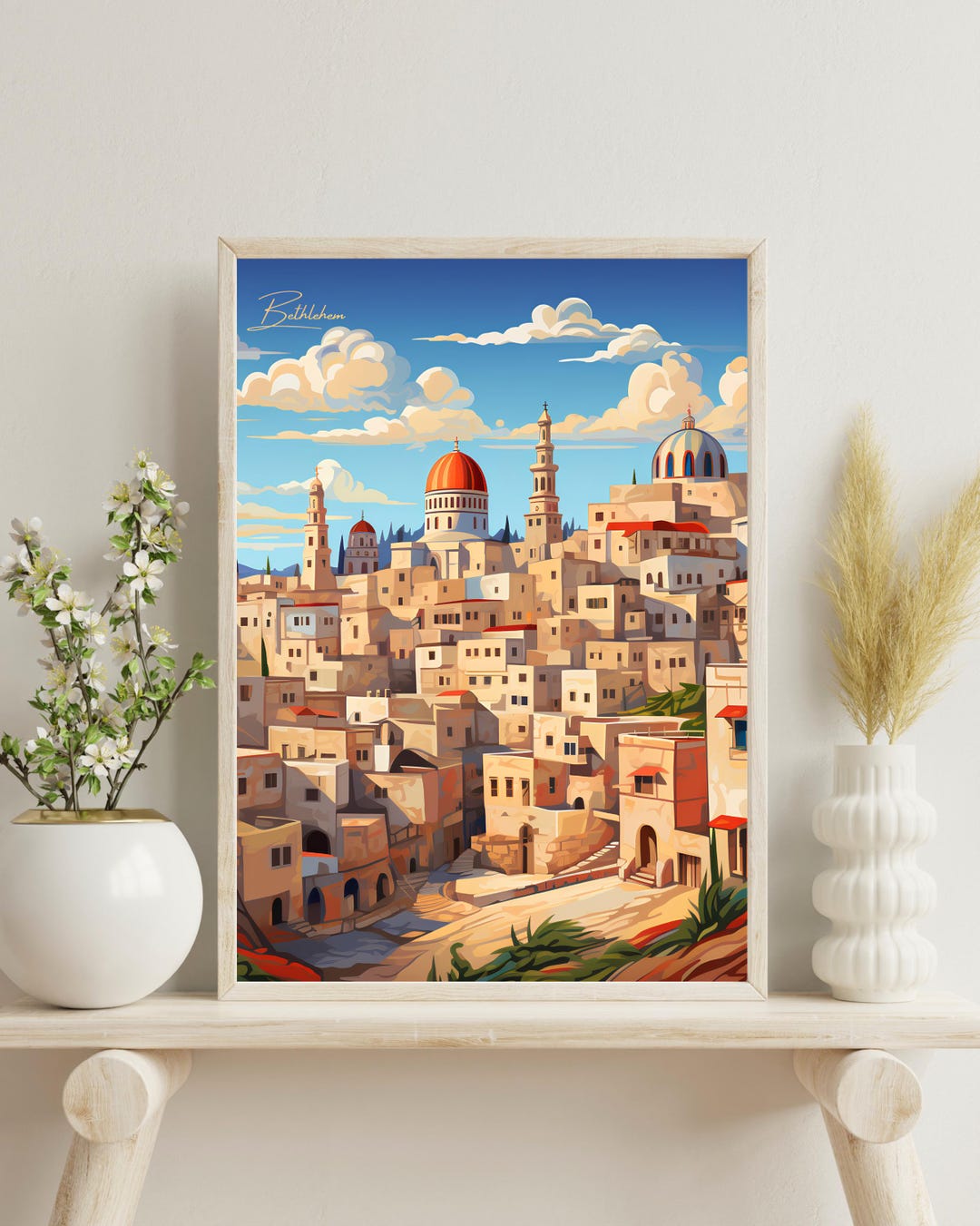 Bethlehem Poster, Bethlehem Print, Bethlehem Wall Art, Christmas Gift ...