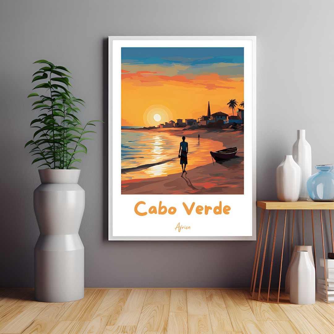 Cape Verde Poster Cabo Verde Wall Art Cape Verde Travel - Etsy