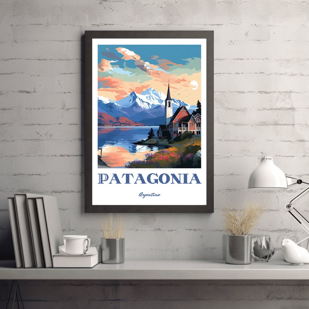 Patagonia Poster Patagonia Travel Print Argentina Art - Etsy