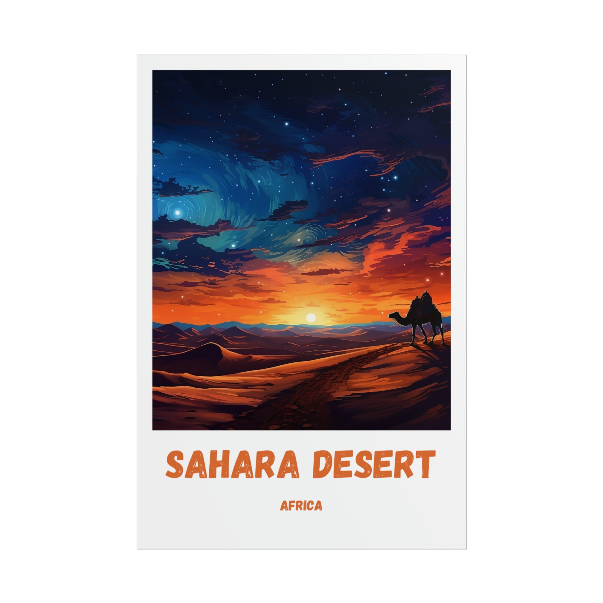 Sahara Desert Poster, Desert Wall Art, Sahara Desert Print,birthday ...