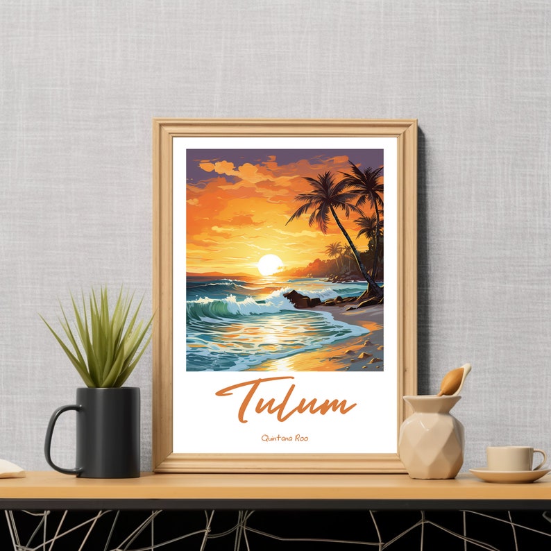 Tulum Poster, Tulum Travel Print, Tulum Wall Hanging Home Decoration ...