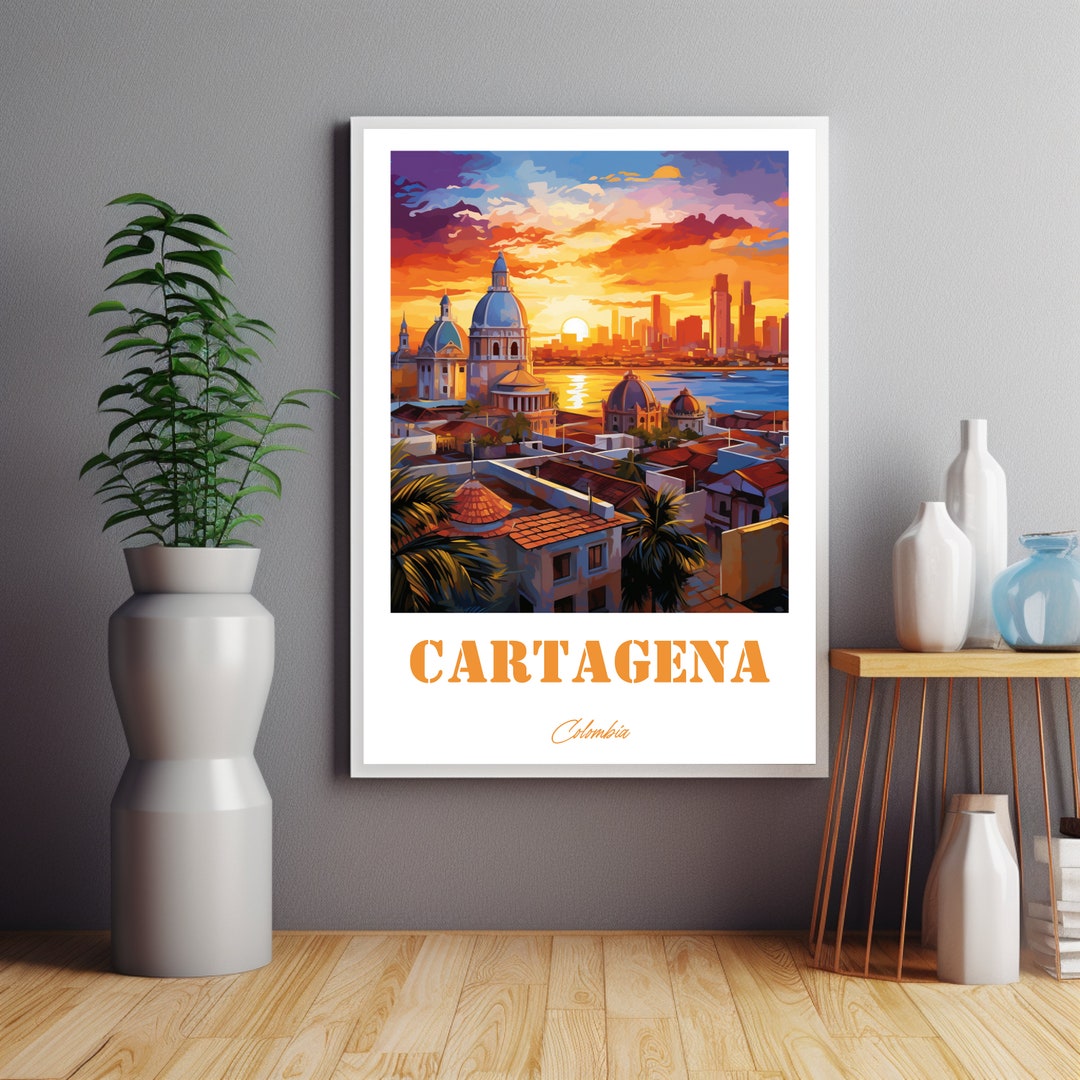Cartagena Poster, Colombia Poster, Colombia Wall Art, Cartagena Print ...
