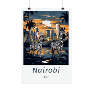 Nairobi Poster, Nairobi Travel Print, Nairobi Gift Art,kenya Travel ...