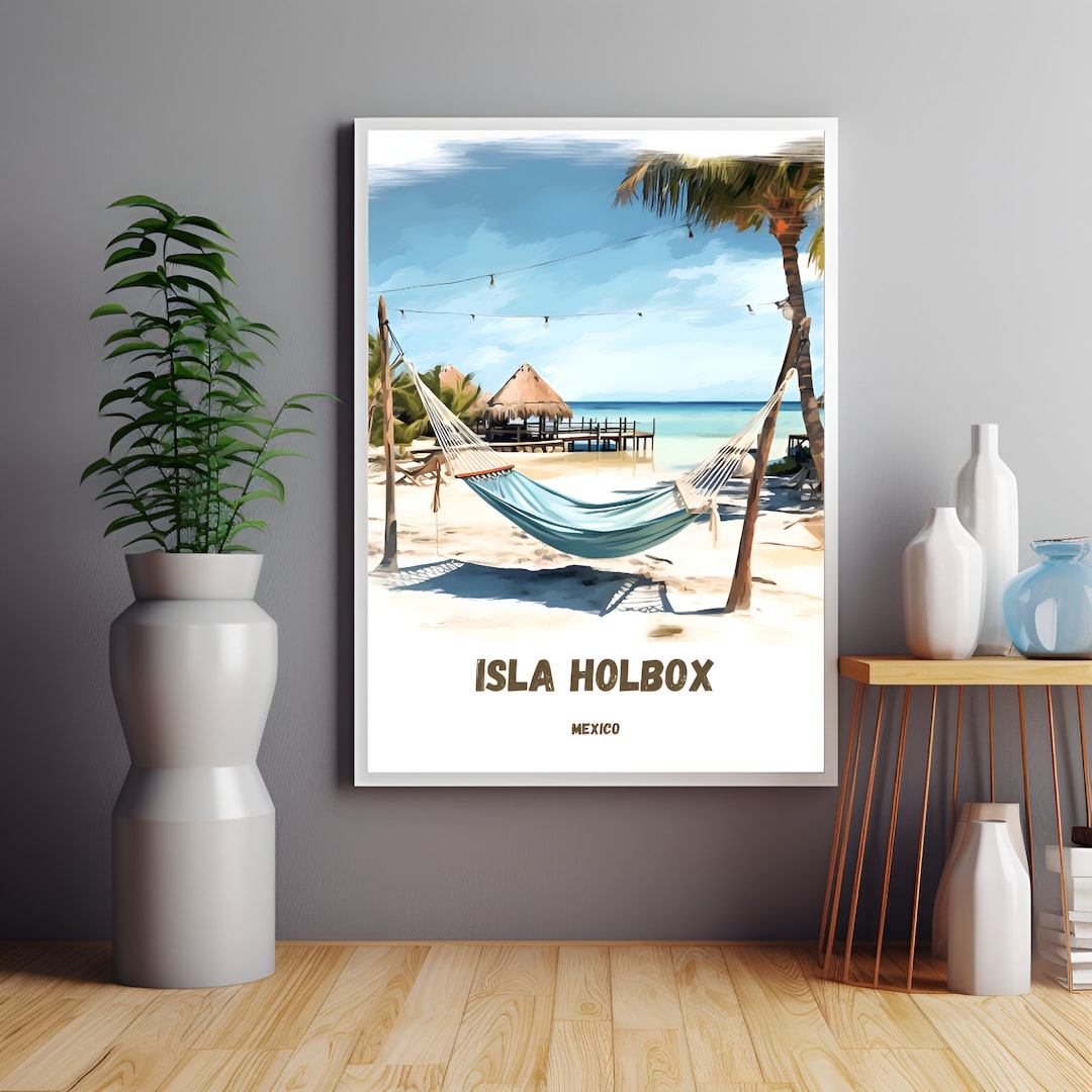 Isla Holbox Poster, Isla Holbox Wall Art, Isla Holbox Travel Poster ...