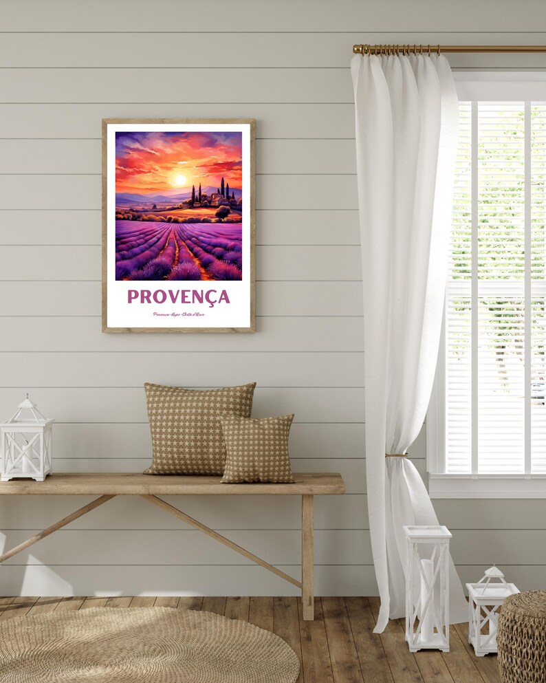 Provence Poster, Provence Traditional Travel Print - France, Provence ...