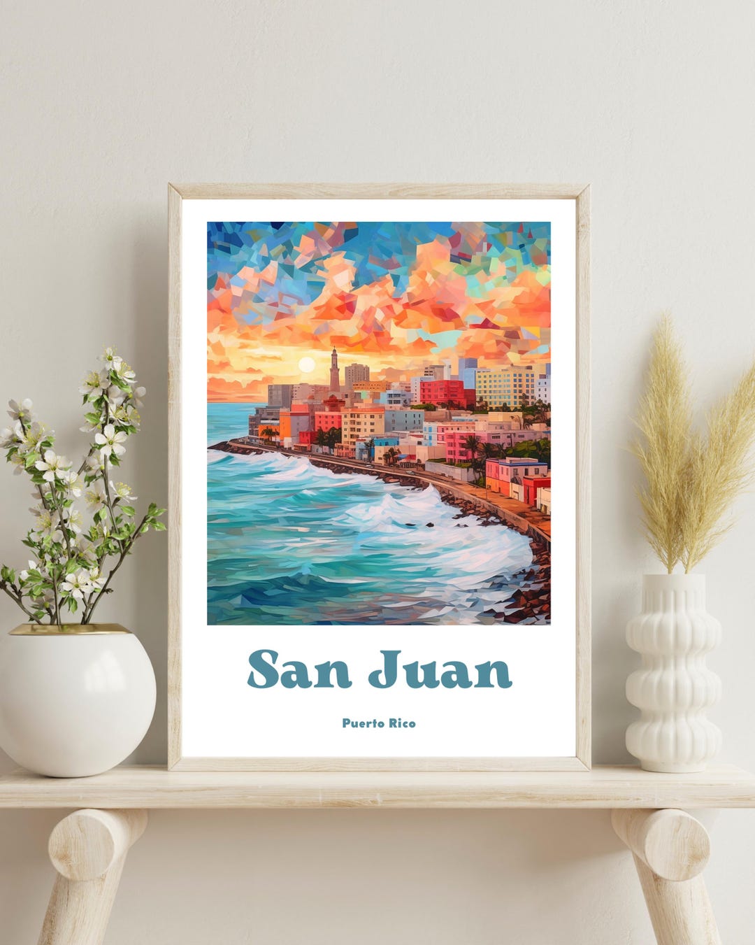 San Juan Poster, San Juan Print, Puerto Rico Travel Print, San Juan ...