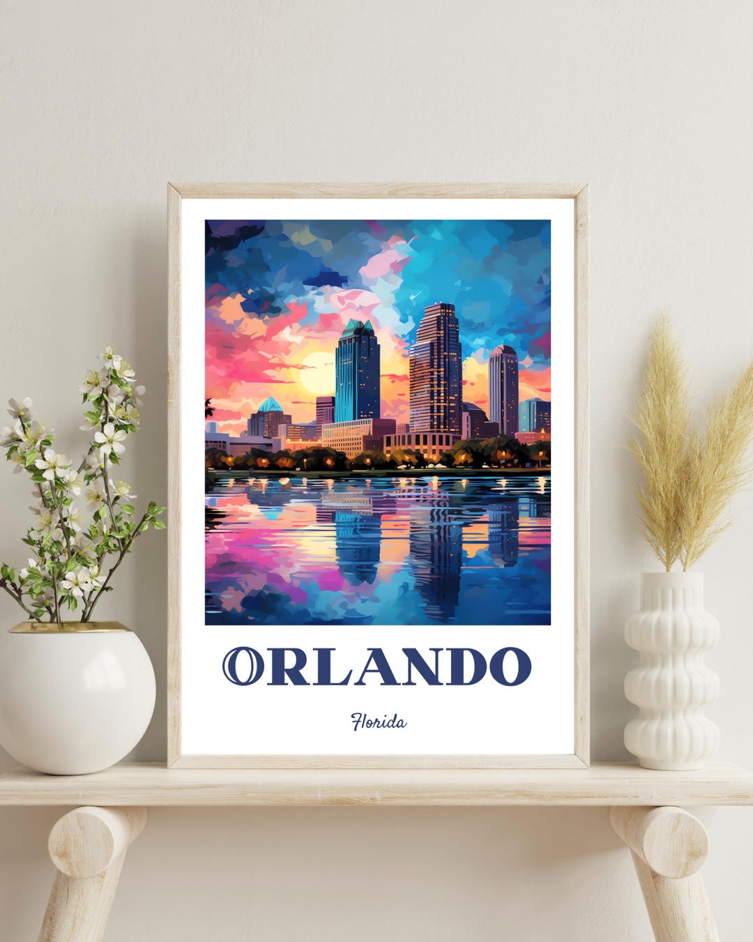 Orlando Poster, Orlando Florida Travel Print, Orlando Wall Decor ...