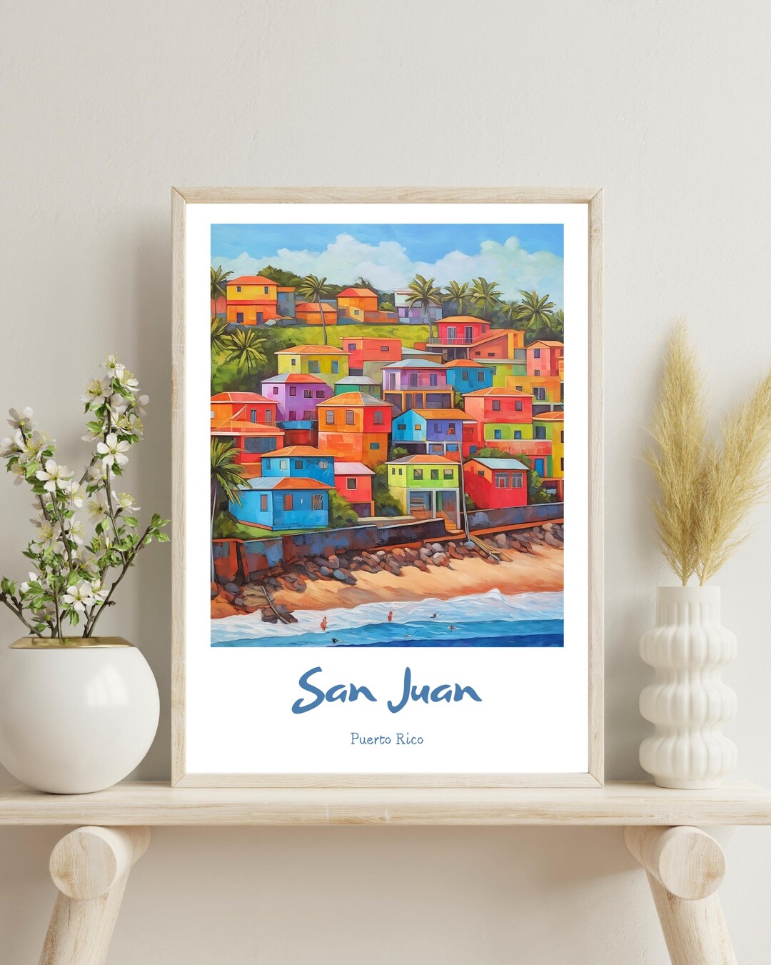 San Juan Poster, San Juan Travel Print, Puerto Rico Print, Puerto Rico ...