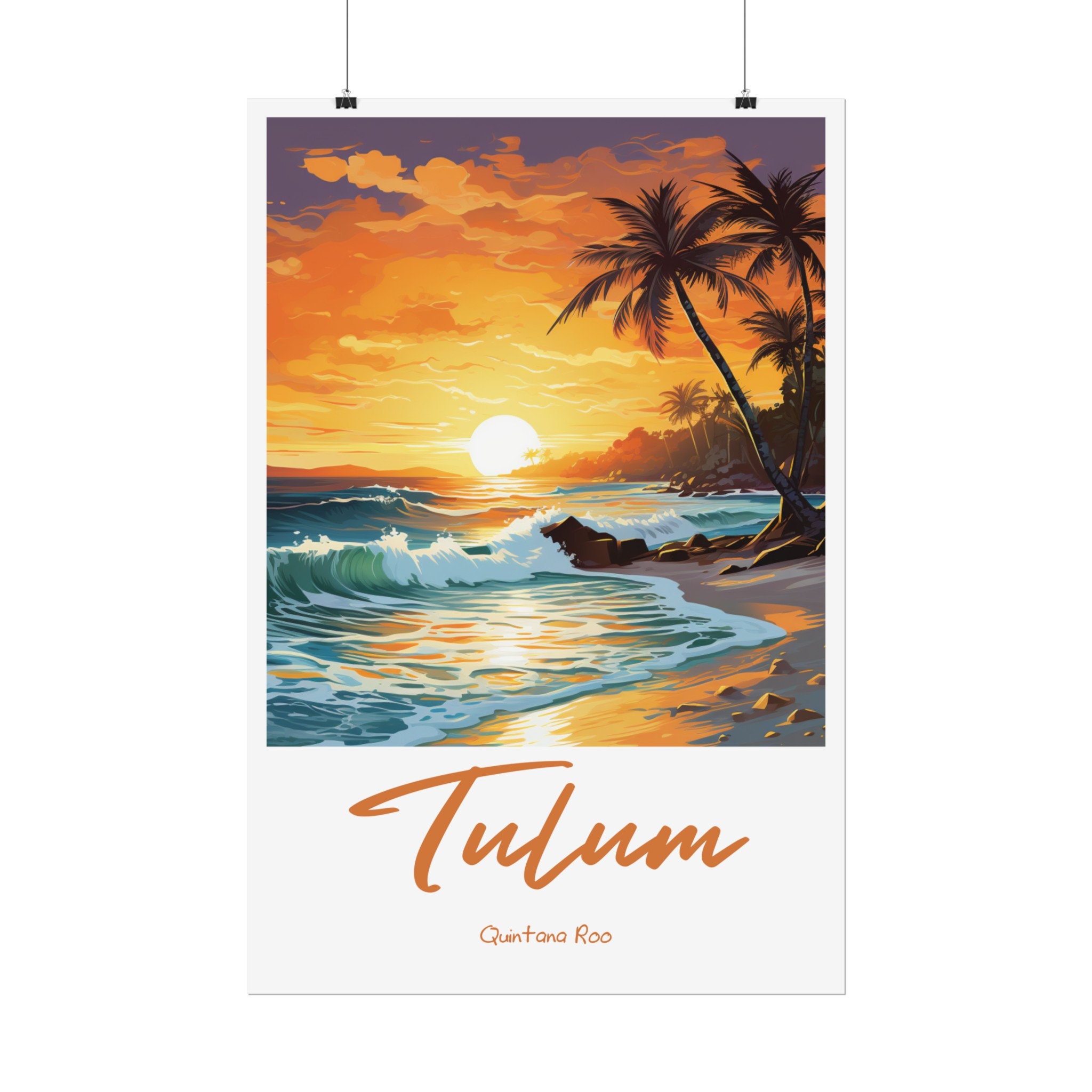 Tulum Poster, Tulum Travel Print, Tulum Wall Hanging Home Decoration ...