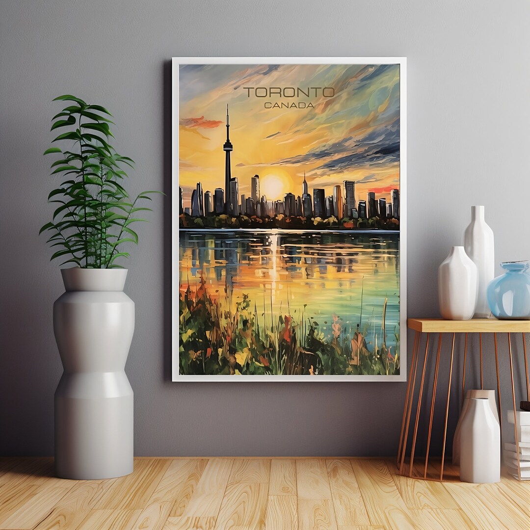 Toronto Canada Poster, Toronto Art Print, Cityscape Art, Canada Poster ...