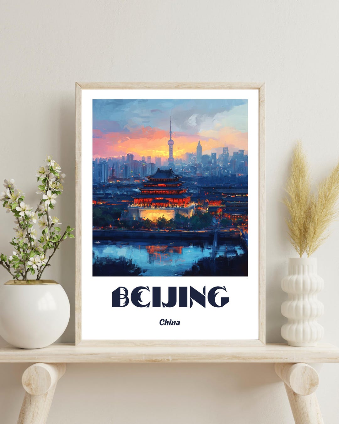 Beijing Poster, Beijing Travel Print, Beijing Wall Art, China Beijing ...