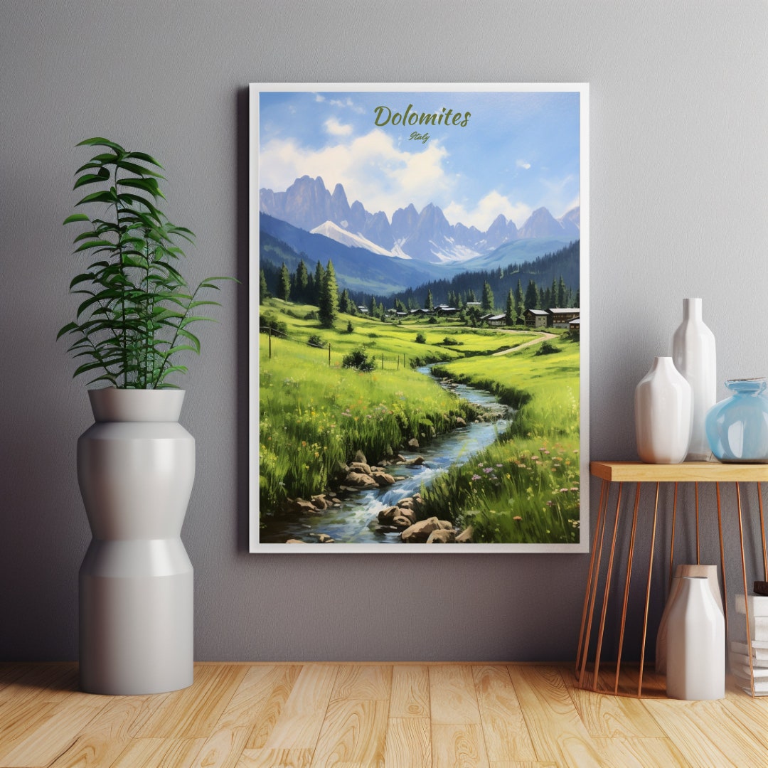 Dolomites Poster, Dolomites Travel Wall Art,dolomites Home Décor,italy ...