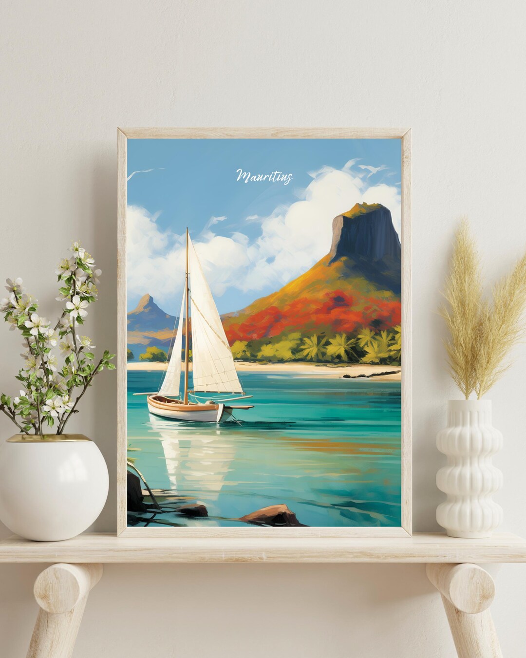 Mauritius Poster, Mauritius Travel Print, Africa Art Lover Gift ...
