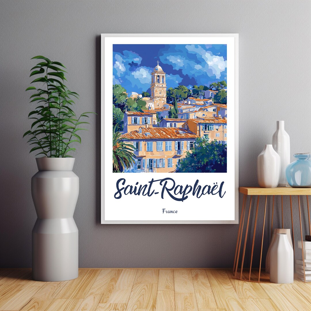 Saint-raphaël Poster, Saint Raphael Travel Print, France Art Print ...