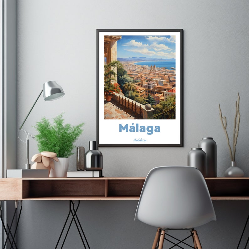 Malaga Poster, Málaga Travel Print, Malaga Artwork, Birthday Gift ...