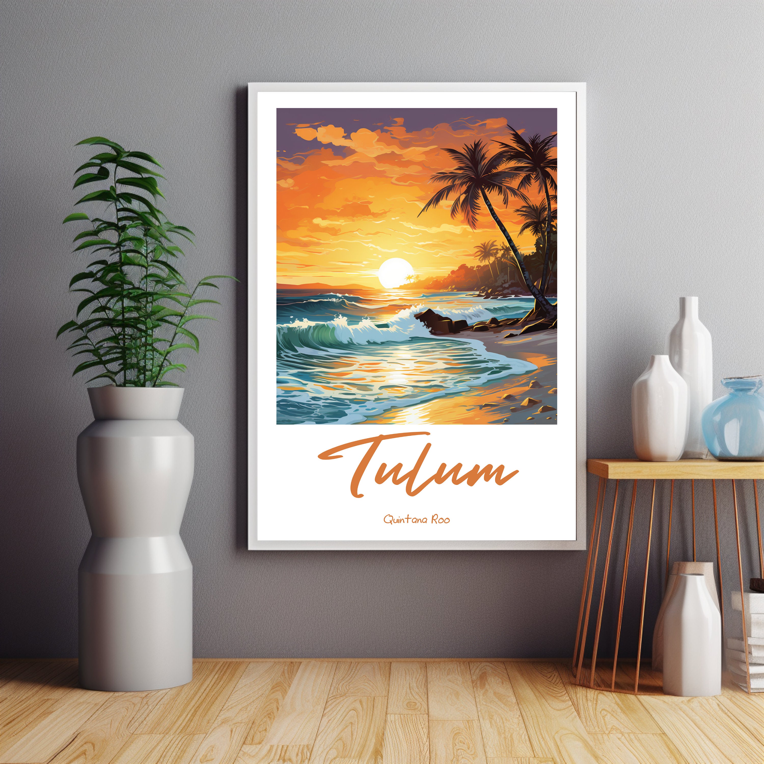Tulum Poster, Tulum Travel Print, Tulum Wall Hanging Home Decoration ...