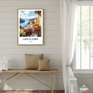 Lago Di Como Poster, Lake Como Travel Print, Lake Como Poster, Italy ...