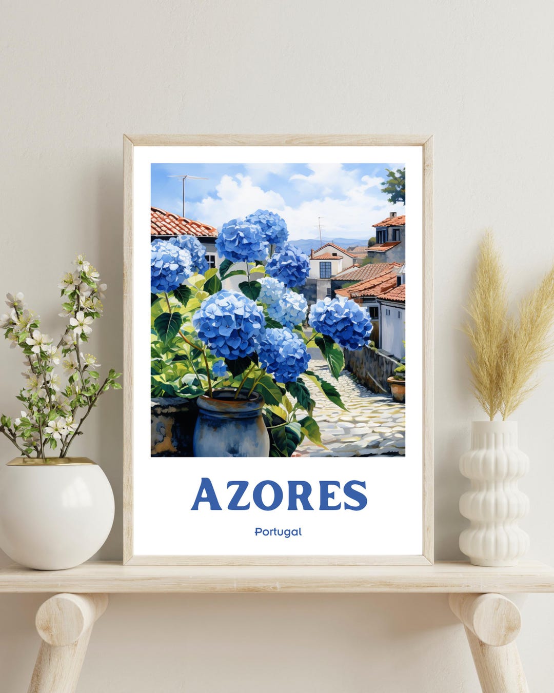 Azores Portugal Poster, Azores Poster, Azores Travel Print, Azores ...