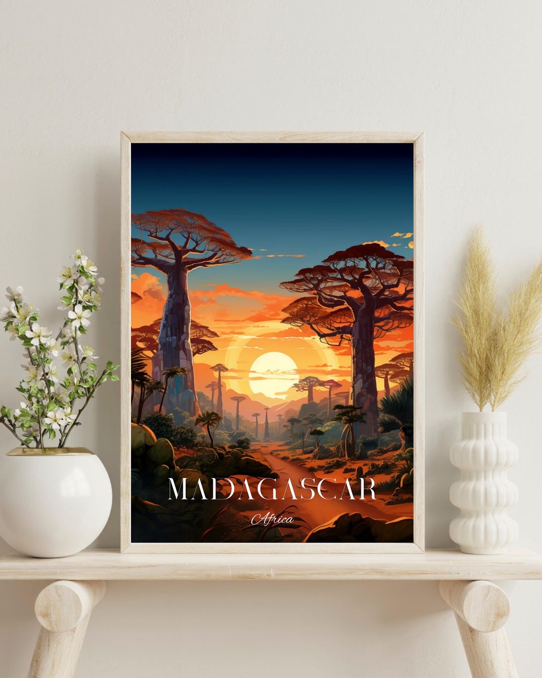 Madagascar Print, Madagascar Poster Wall Art, Travel Poster, Africa ...