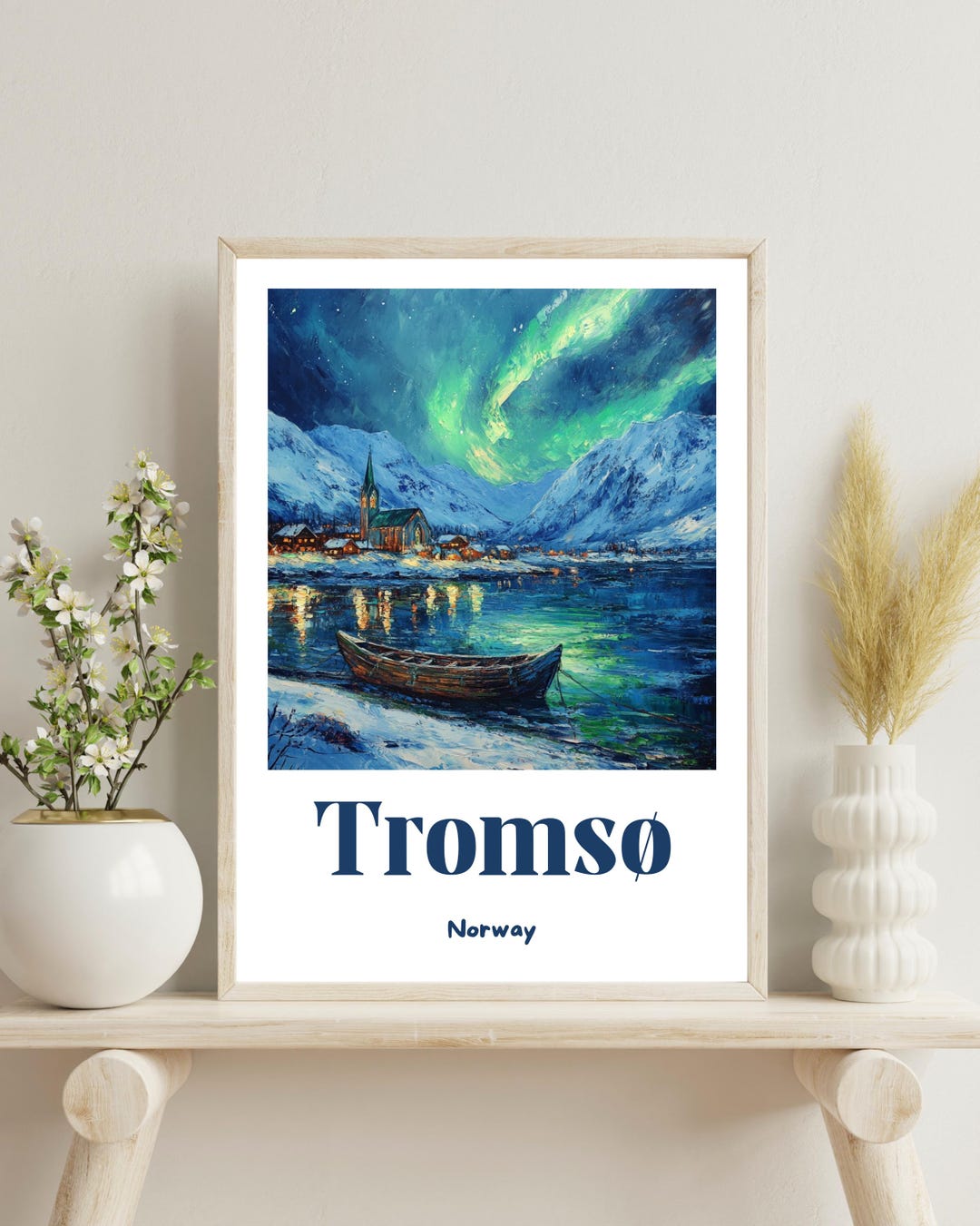 Tromso Norway Poster, Tromso Art Print, Tromso Norway Illustration ...