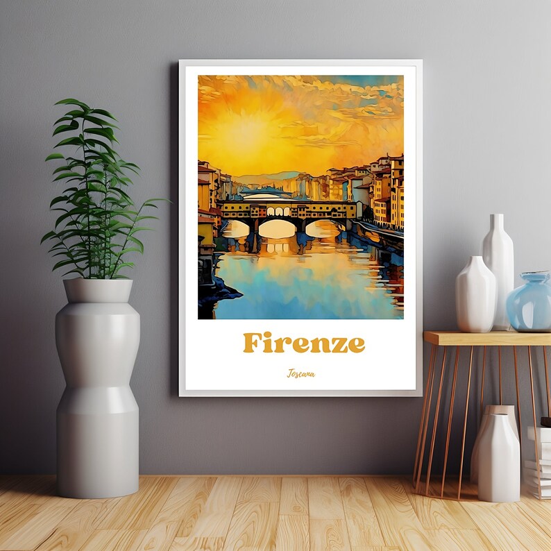 Florence Poster Florence Travel Print Italy Travel Art - Etsy