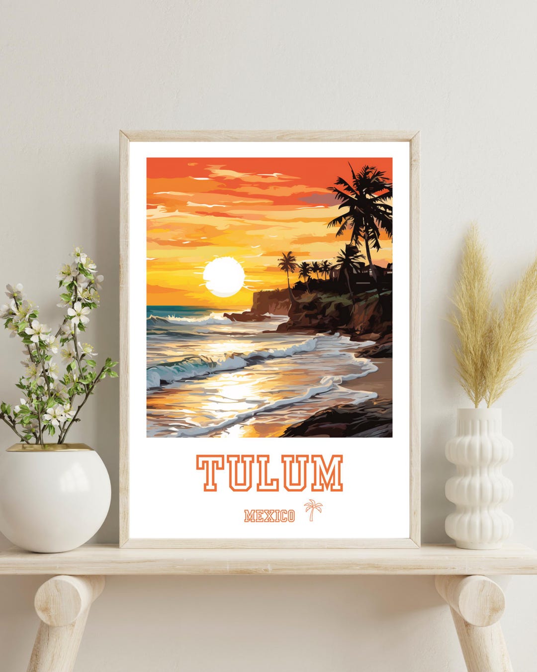 Tulum Poster, Tulum Travel Print, Tulum Wall Hanging Home Decoration ...
